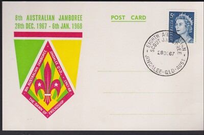 1967 Boy Scout Scouting Australia Eighth Jamboree Jindalee QLD Card | eBay