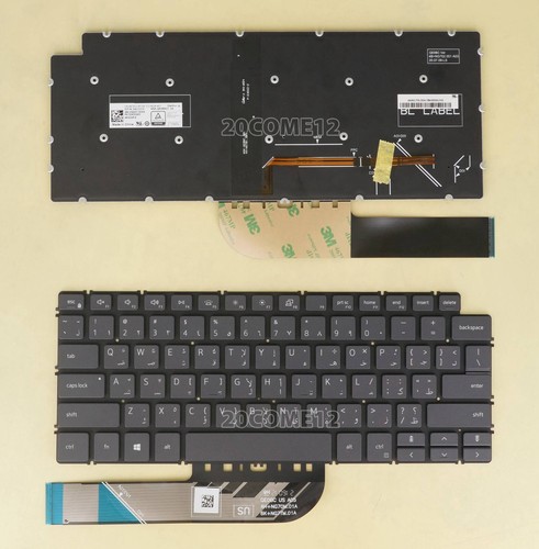 New For DELL Latitude 3301 3410 Keyboard Backlit AR Arabic & US | eBay
