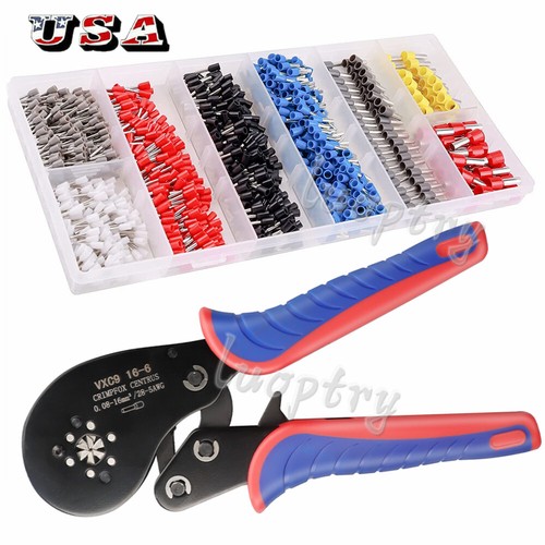 1200PCS Connectors Cord Wire Crimp Cable Pin End Bootlace Ferrule ...