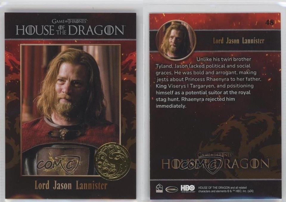 2024 Game of Thrones House the Dragon Season One Gold Lord Jason ...