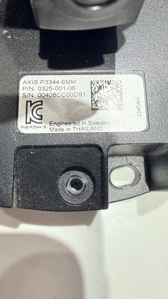 AXIS P3344-VE 6MM Network IP POE Megapixel Security Surveillance Cam ...