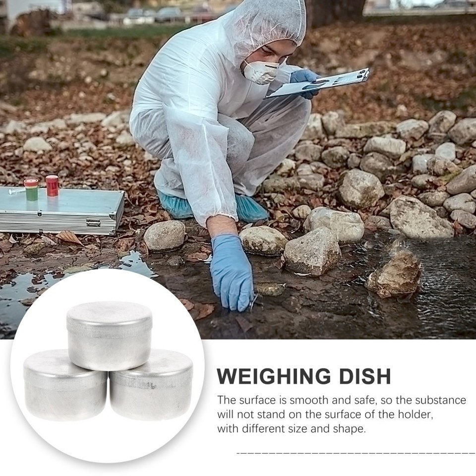 3pcs Aluminum Weighing Can Laboratory Weighing Holder Soil Collection ...