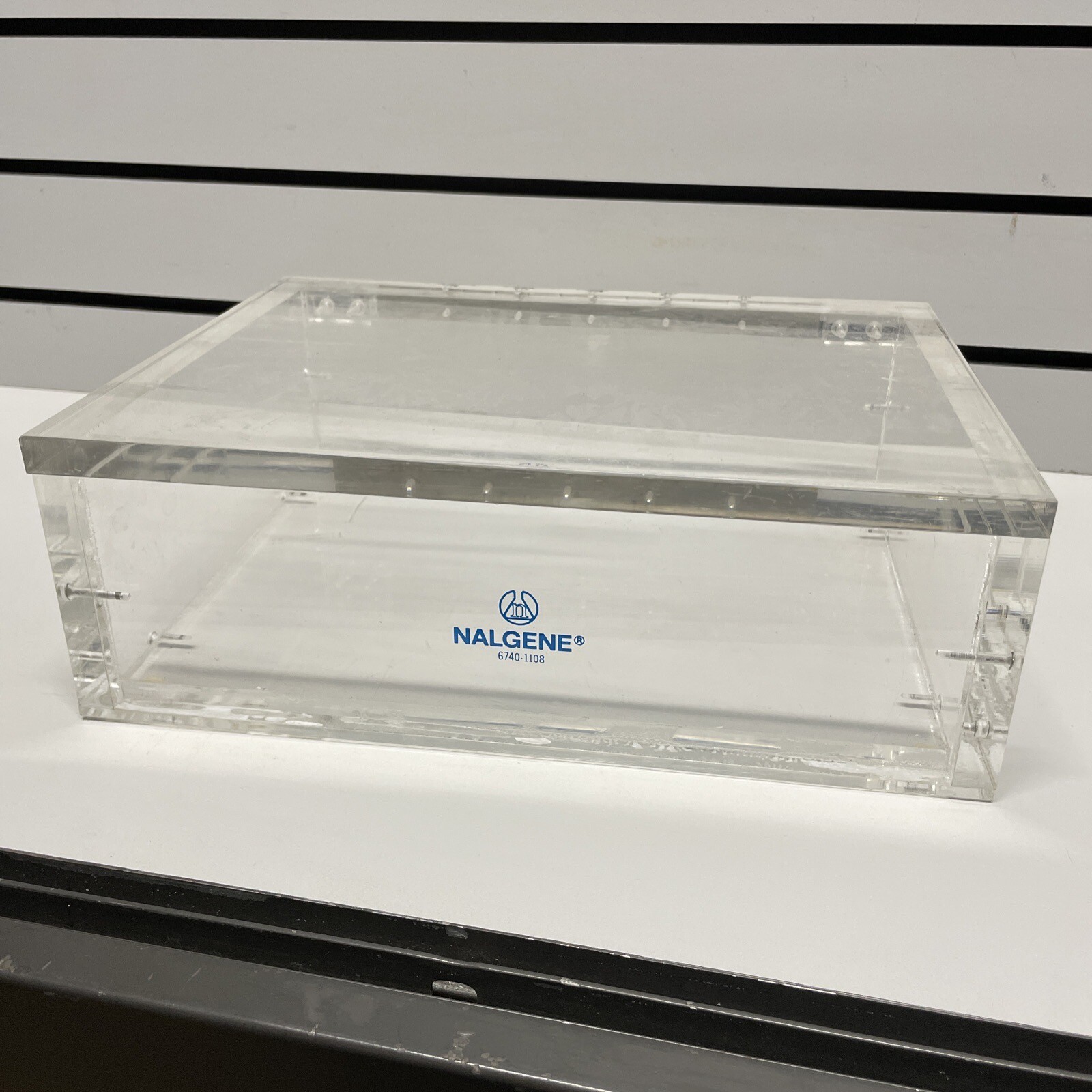 NALGENE 6740-1108 BETA RADIATION LAB STORAGE BOX ACRYLIC 279 X 102mm ...
