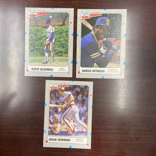 1988 fleer baseball star stickers 3 Card Lot | eBay