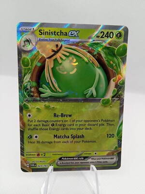 Sinistcha ex 023/167 Twilight Masquerade Double Rare Pokemon Mint NM ...