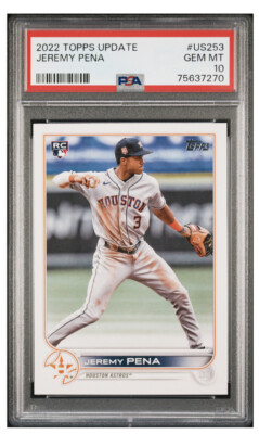 PSA 10 GEM MINT 2022 Topps Update #US253 Jeremy Pena Rookie Card RC | eBay