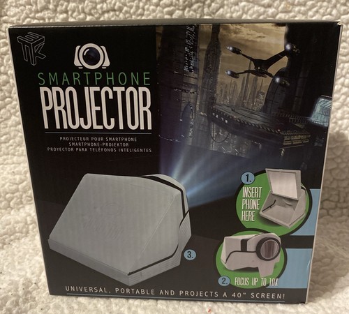 Unused Smartphone Projector in original box. Projects a 40" Screen. | eBay
