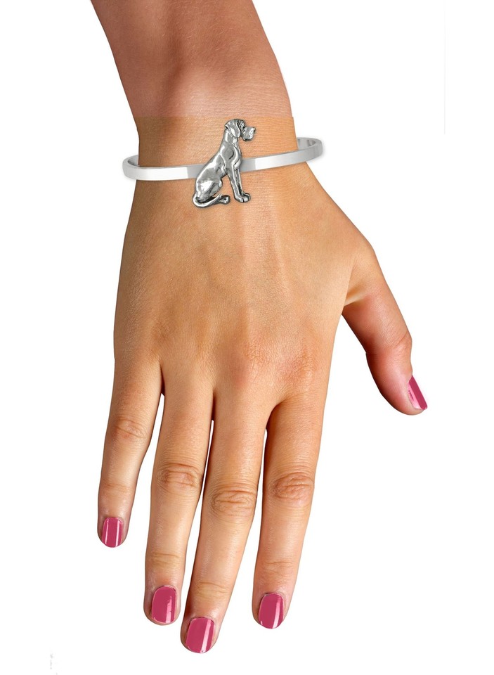 Great Dane Jewelry Sterling Silver Handmade Great Dane Bracelet GDL17 ...
