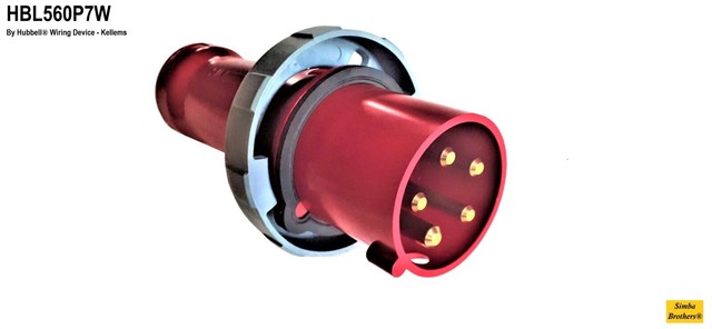 Hubbell HBL560P7W Pin and Sleeve Plug - Red for sale online | eBay