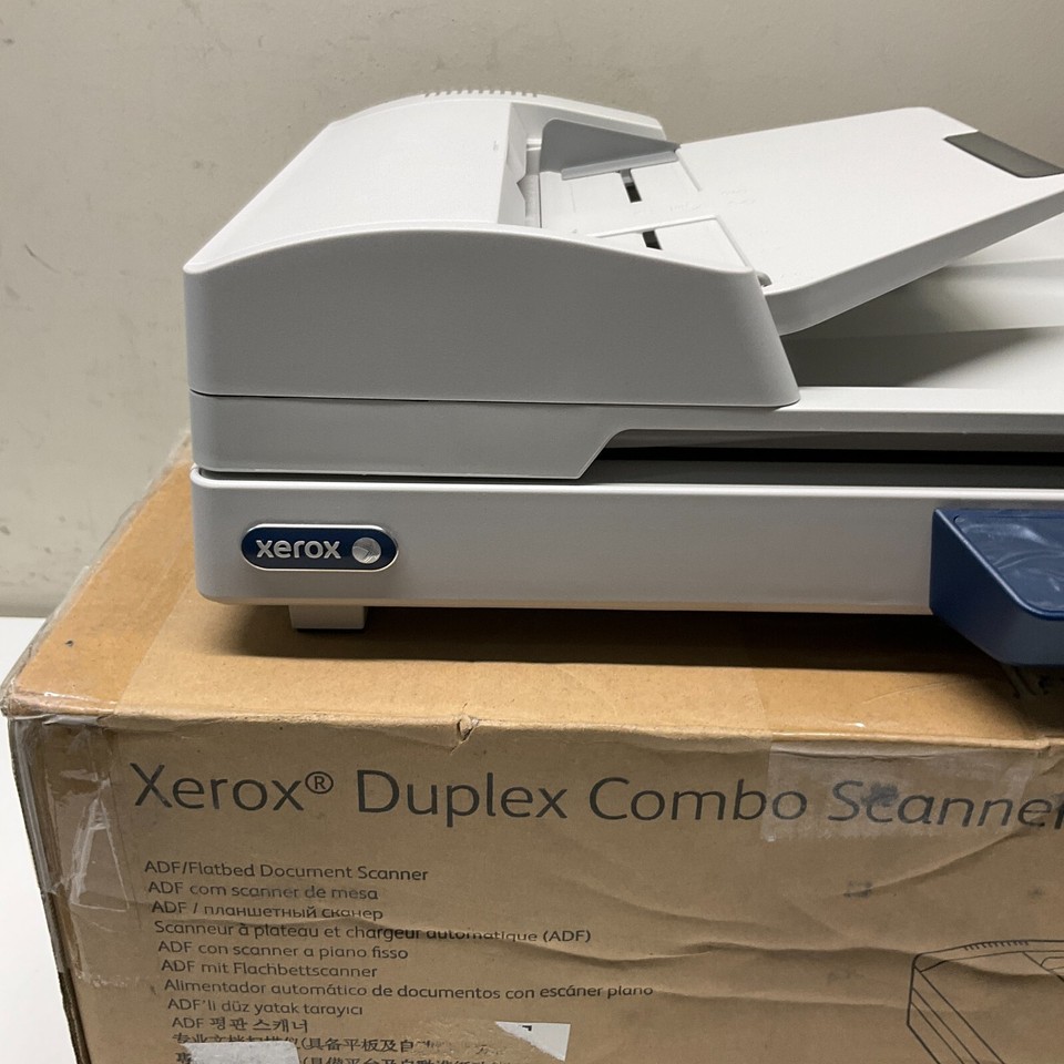 Xerox Duplex Combo Flatbed Document Scanner w/Automatic Feeder Tested ...