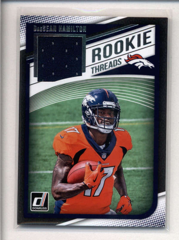 DAESEAN HAMILTON 2018 DONRUSS ROOKIE USED WORN JERSEY AN763 | eBay
