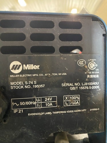Miller 70 Series S-74S 24V Wire Feeder | eBay