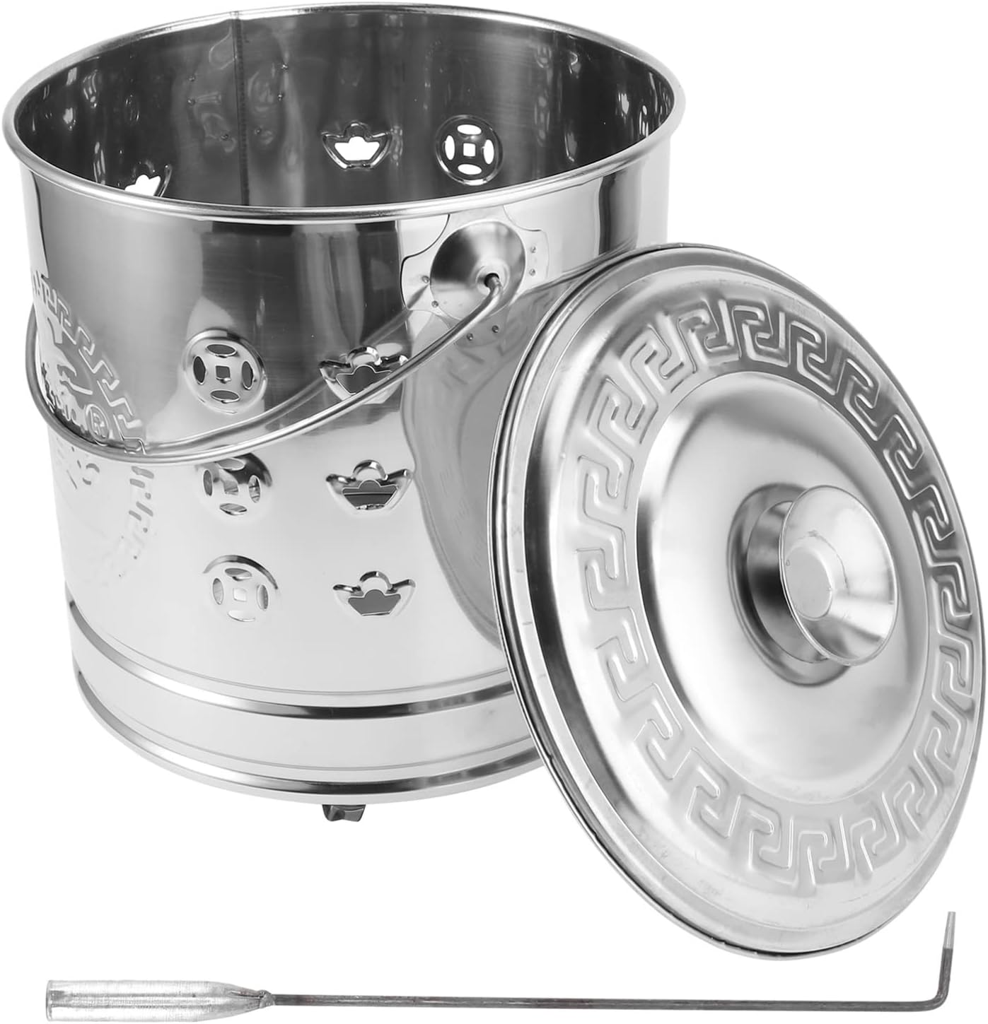 Burn Box,Stainless Steel Garden Incinerator with Lid | Burn Barrel for ...