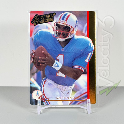 1992 Action Packed NFL Card: WARREN MOON #1 | Houston Oilers HOF QB | eBay