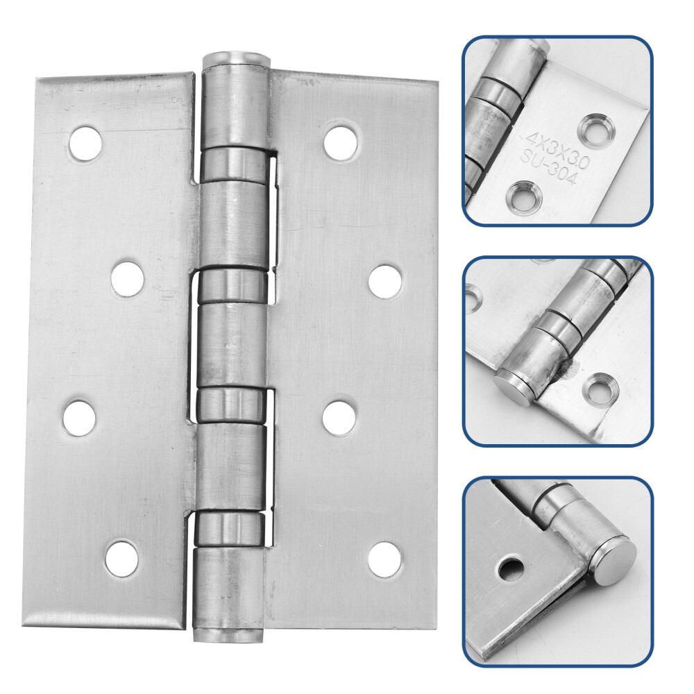 2Pcs Stainless Steel Door Hinges Practical Cabinet Hinge cabinet hinges ...