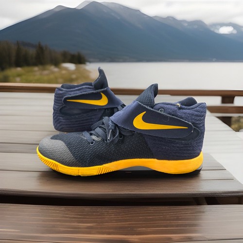 NIKE Kyrie 2 Irving Cavs II Playoff NAVY GOLD Sneakers Boys Girls Shoes ...