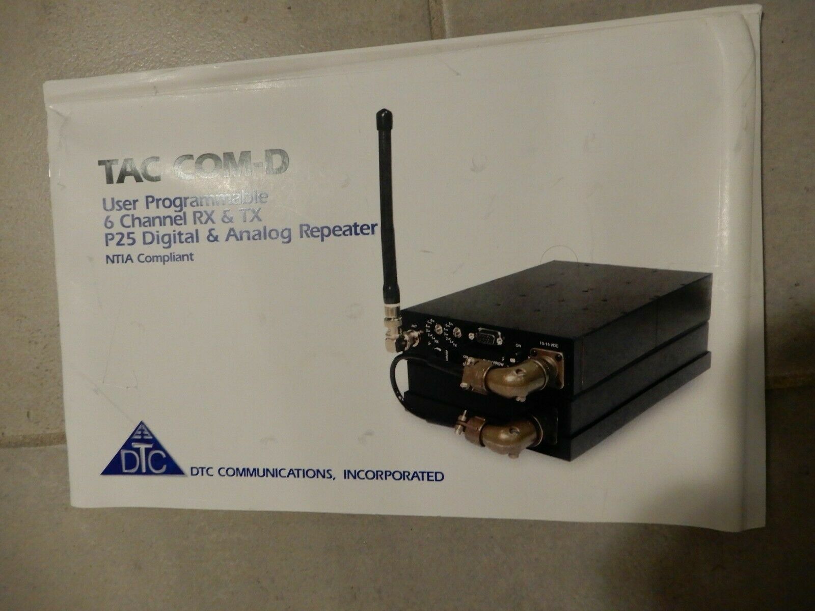 DTC Communications TAC/COM-D-2 & TAC/COM-100 Tactical Repeater ...