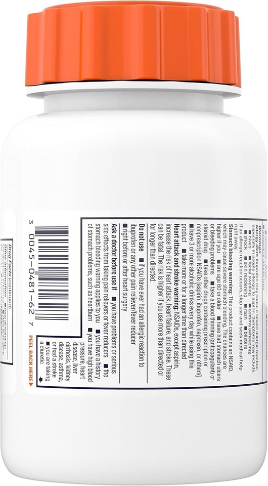 Over-the-Counter Ibuprofen 200mg - Effective Pain & Fever Relief, 225 ...