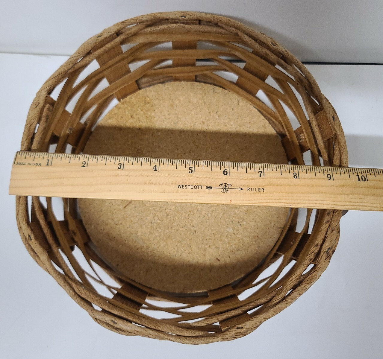 Pyrex Basket Wicker Rattan Woven Corning Round For 9" Casserole Pie ...