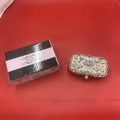 UBORSE Women Wedding Clutch Purse Noble Crystal Beaded Evening Bag ...