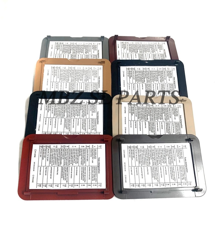 New OEM Mercedes W107 R107 560SL 380SL 450SL SLC Brown Fuse box Cover ...