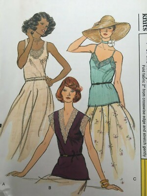 Vogue Sewing Pattern 9192 Misses Top Lace Trim Shirt Vintage 1970s ...