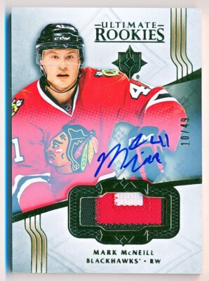 2016-17 Ultimate Collection Mark McNeil RPA Gold Patch Auto Rc #126 (10 ...