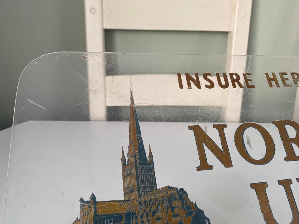 Vintage Norwich Union Perspex Sign | eBay UK