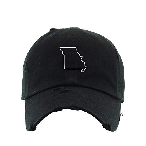 Missouri Map Vintage Baseball Cap Embroidered Adjustable Distressed Dad ...
