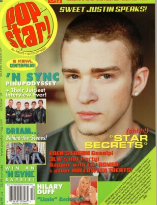 10/01 October 2001 Pop Star magazine Justin Timberlake O-Town Josh ...