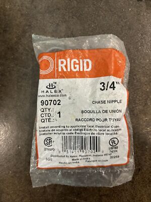Halex 3/4 In. Rigid & IMC Steel Conduit Nipple 90702 Halex 90702 ...