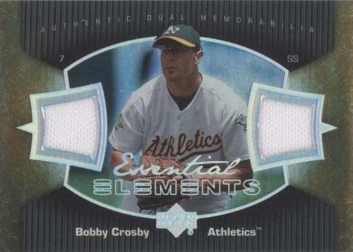 2007 Upper Deck Elements - Essential Elements Dual Memorabilia Bobby Crosby #EE-BC (MEM) for ...