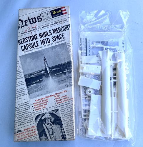 Vintage Revell Redstone Booster Mercury Capsule Model Kit 1961 NEW H ...