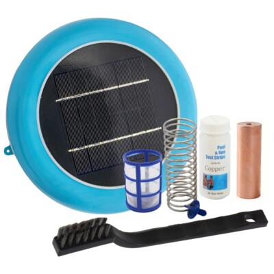 Solar powered Pool Ionizer Kills Algae Reduces Chlorine,Covers up to ...