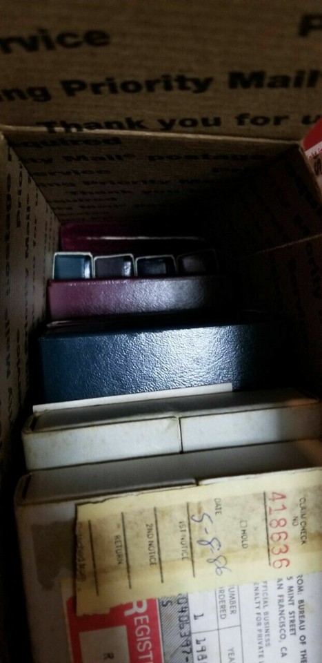 43 Empty Coin Box Lot- 5$ Comemorative Gold Coin Set- NO COINS-Assorted ...