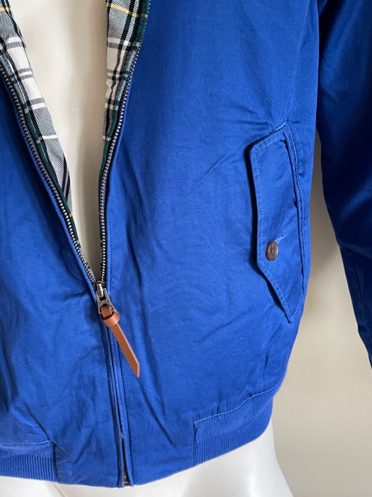 Polo Ralph Lauren Cotton Twill Mockneck Full Zip Jacket Blue Medium ...