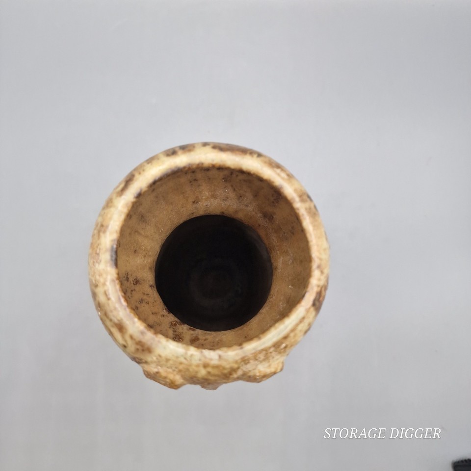 VTG Handmade Studio Art Pottery Ceramic Vase Rough Texture Artisanal Signed AR | eBay