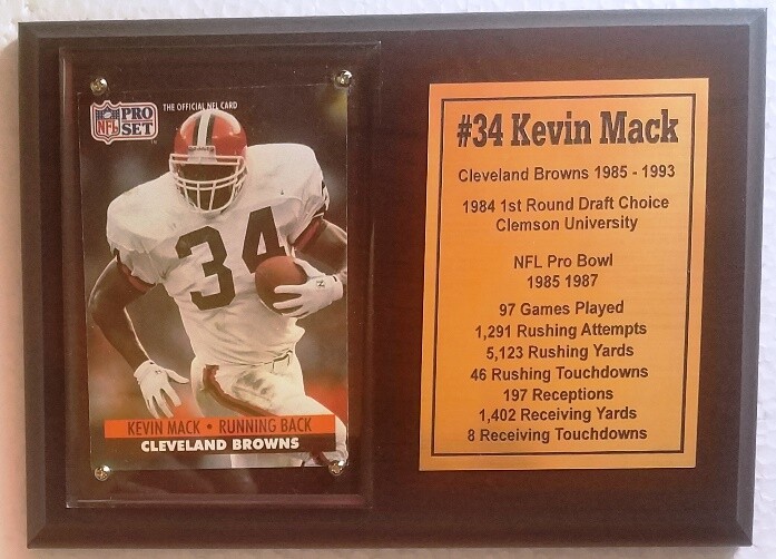 Cleveland Browns Kevin Mack Football Card Plaque | eBay