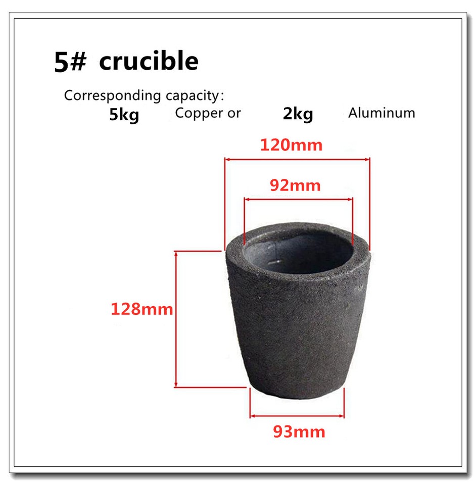 Casting Clay Graphite Crucibles Refining Melting gold Copper Aluminium ...