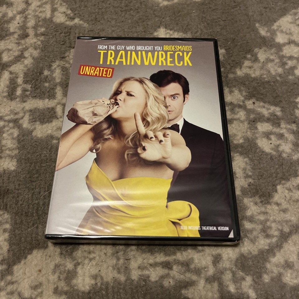 Trainwreck (DVD, 2015) Unrated New Sealed Slip Cover Deleted Scenes Amy ...