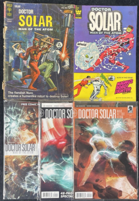 Doctor Solar, Man of the Atom Lot of 5 Gold Key, Whitman, and Dark ...