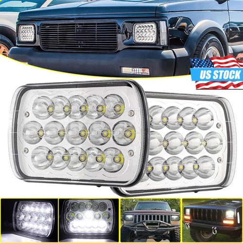 7X6 5X7" LED Headlight Hi-Lo Projector Light For Chevy GMC Jeep ...