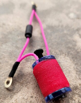 1.25" 8-32 Tattoo Machine 10 Wrap Single Coil Light Blue Washers Neon ...