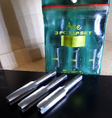ACE 3 pc Tap Set - Made in USA Vintage 1/2 X 20 NF - 29/64 Drill Henry ...