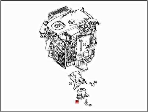 Genuine MERCEDES Glc C253 S213 W213 X253 Front right Engine mount ...