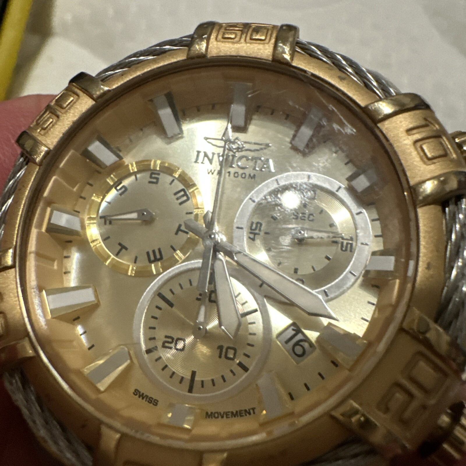 Invicta Bolt 25864 Men's 51mm Two Tone Chronograph Stainless Steel ...