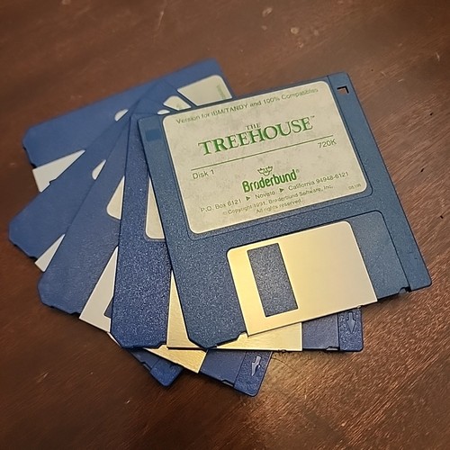 VTG Broderbund The Treehouse Game Floppy Disk Retro PC Game MS-DOS 5 ...