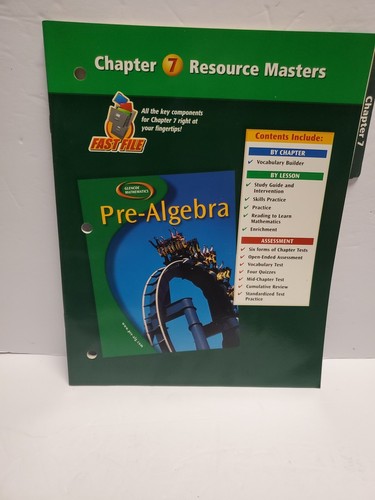 Pre-Algebra Chapter 7 Resource Master by McGraw-Hill Staff, Leon L ...