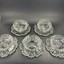 Colony Glass Garden Club Peony Dessert Bowls with Attached Underplates ...