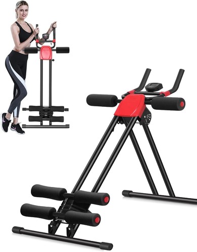 Foldable Abdominal & Core Fitness Equipment Ab Crunch Machine Height ...